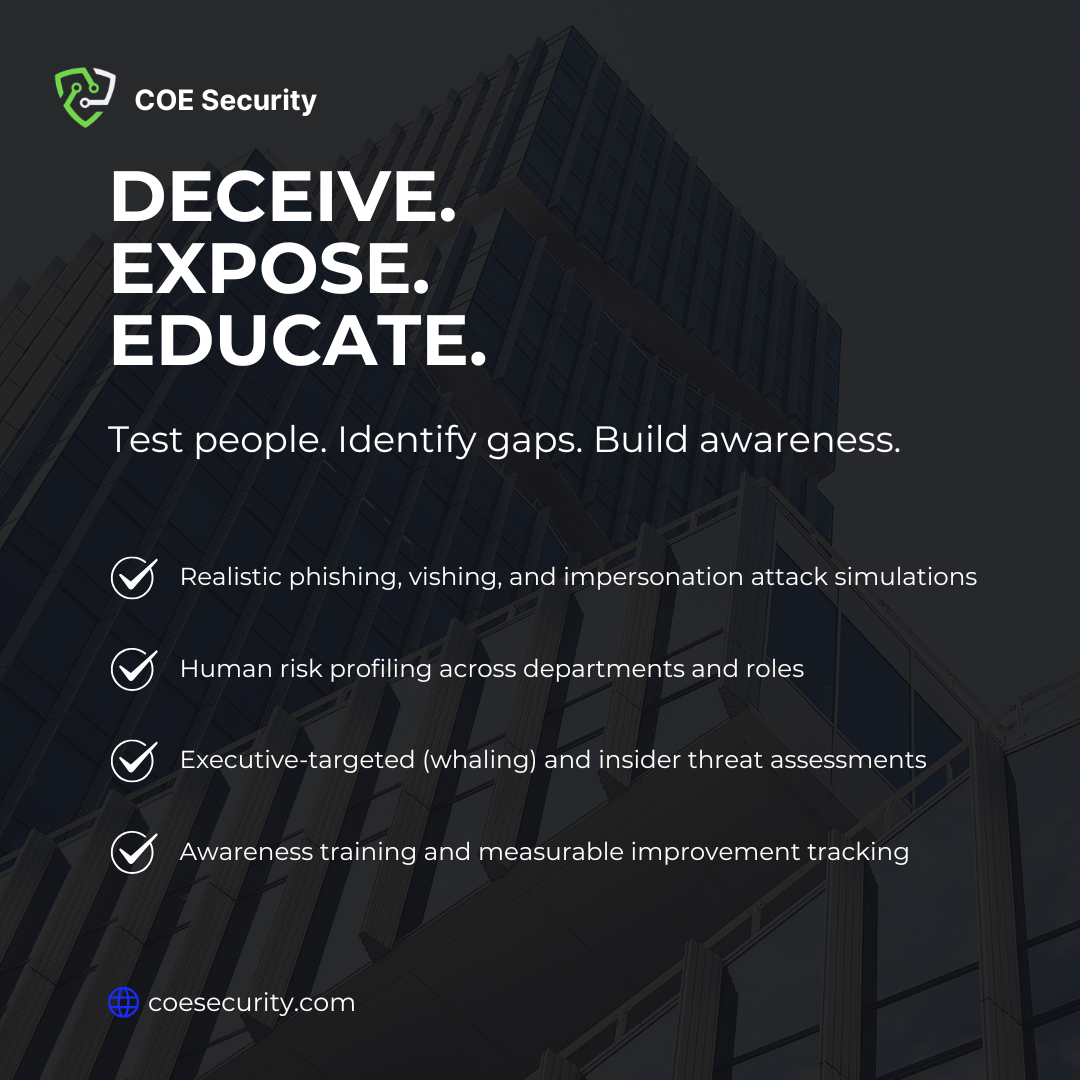 Advanced Social Engineering Services - at COE Security