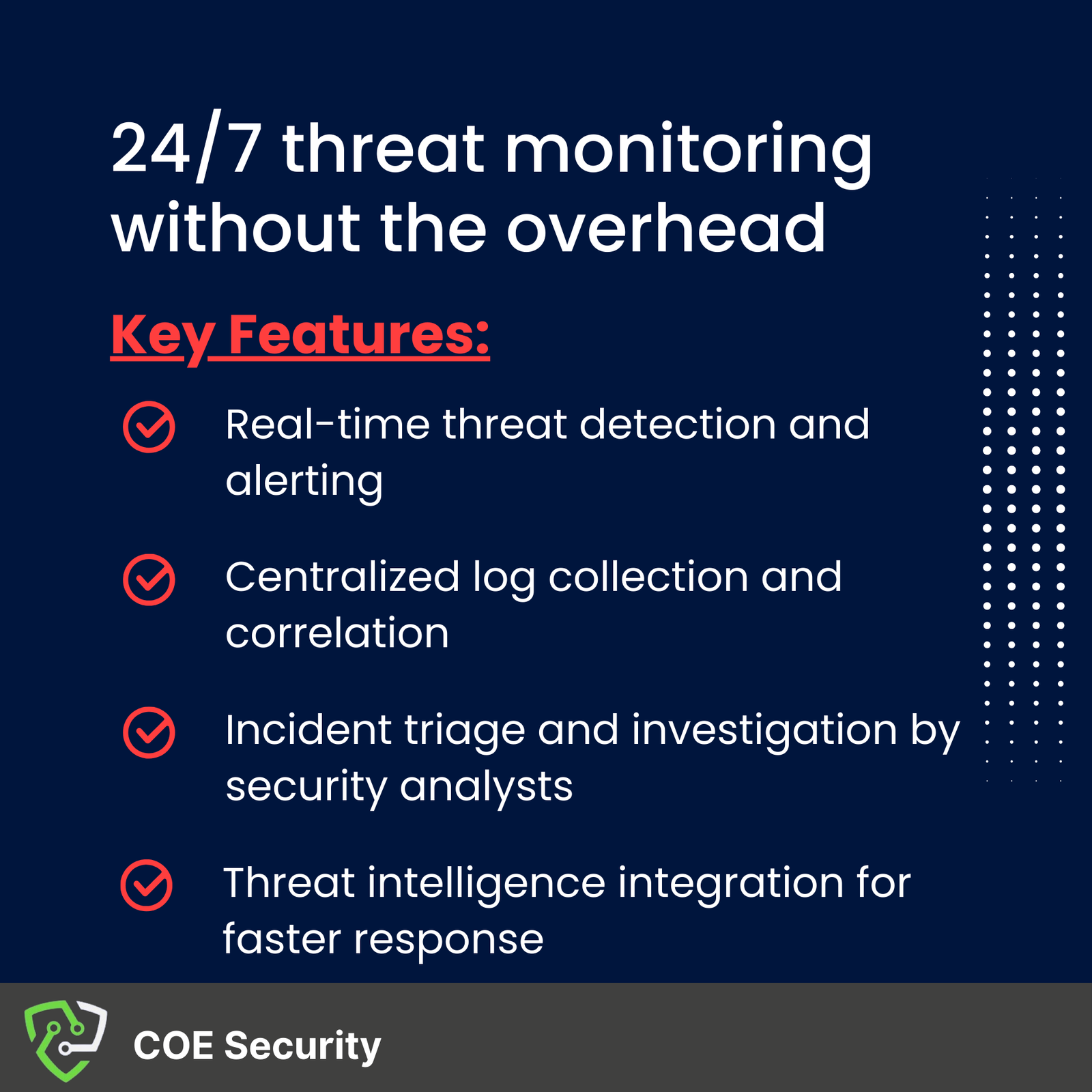 SOC as a Service - Cybersecurity | COE Security