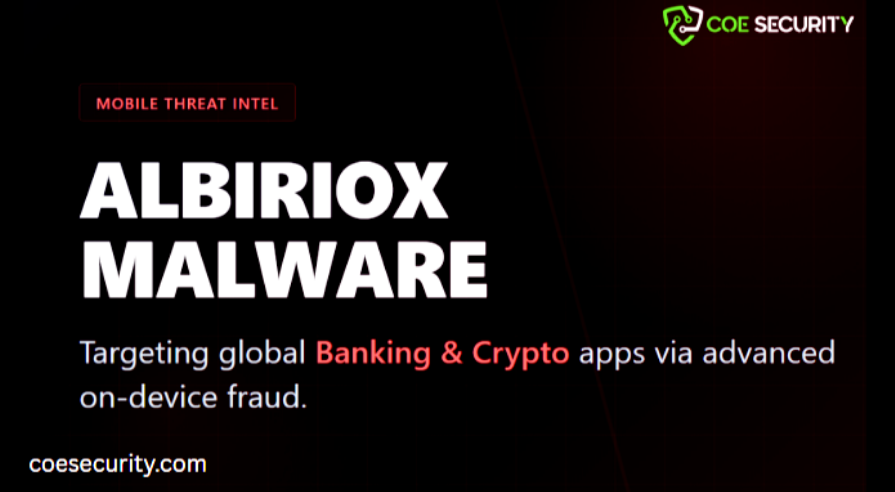 Albiriox: A New Android Malware - Cybersecurity | COE Security